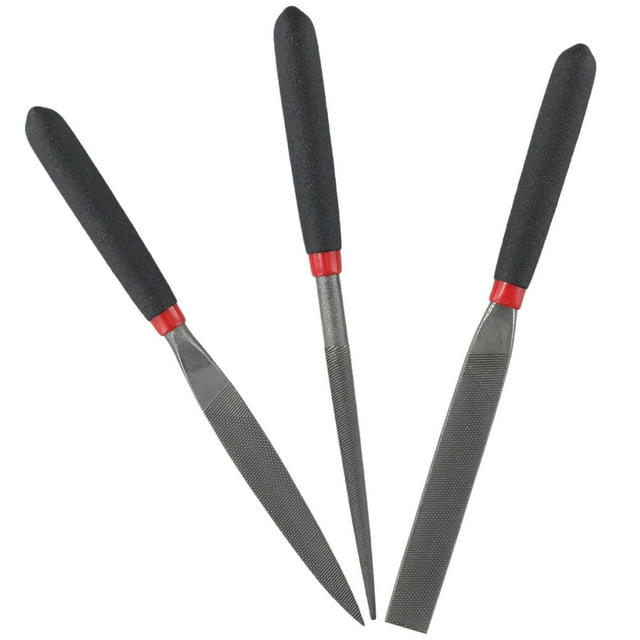 Wuweikeji 3 Pcs Set Files Flat/Round/Half Round Files for Hardened ...