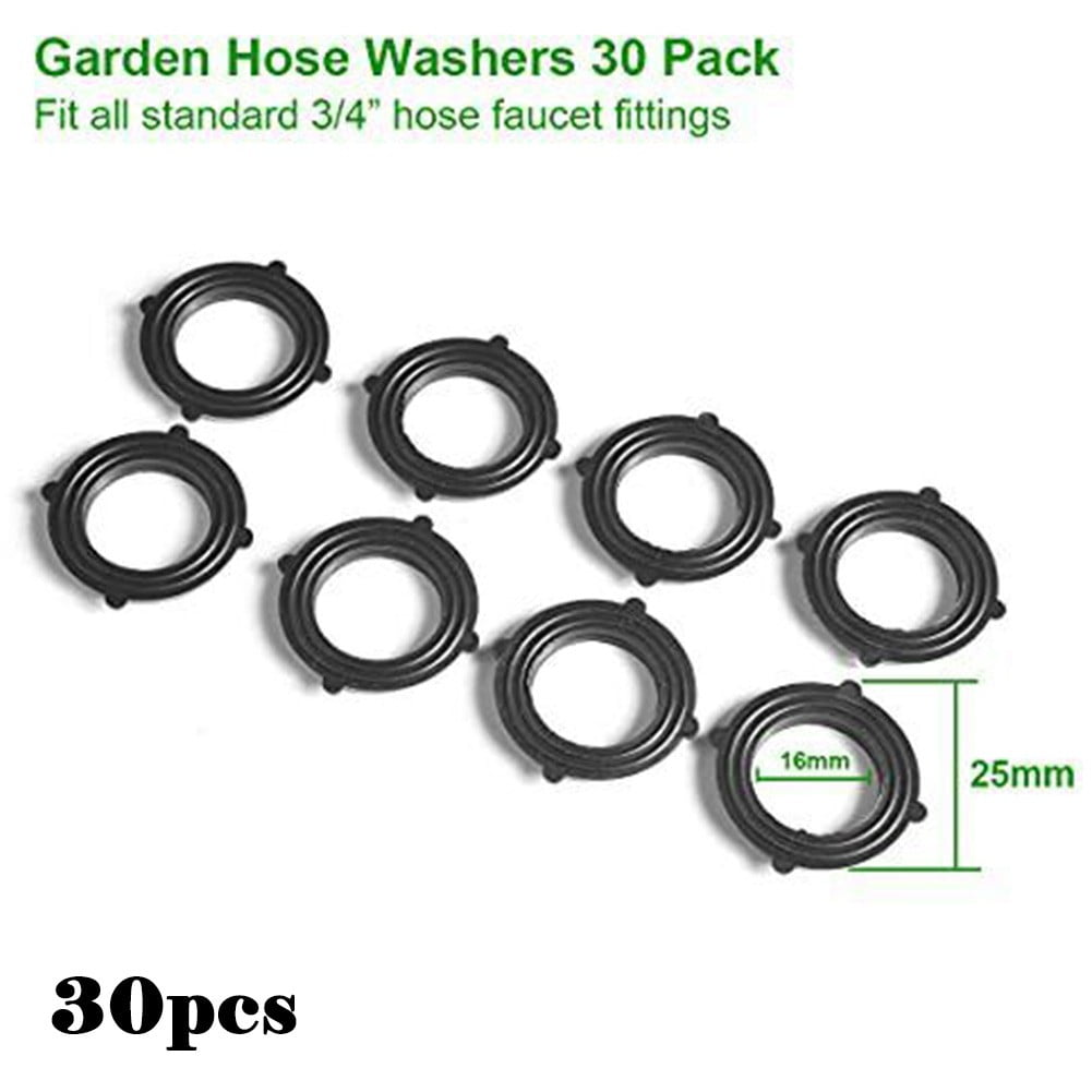 Wuweikeji 30 pack Rubber Garden Hose Washers, 5/8\" Inner 1\" Outer ...