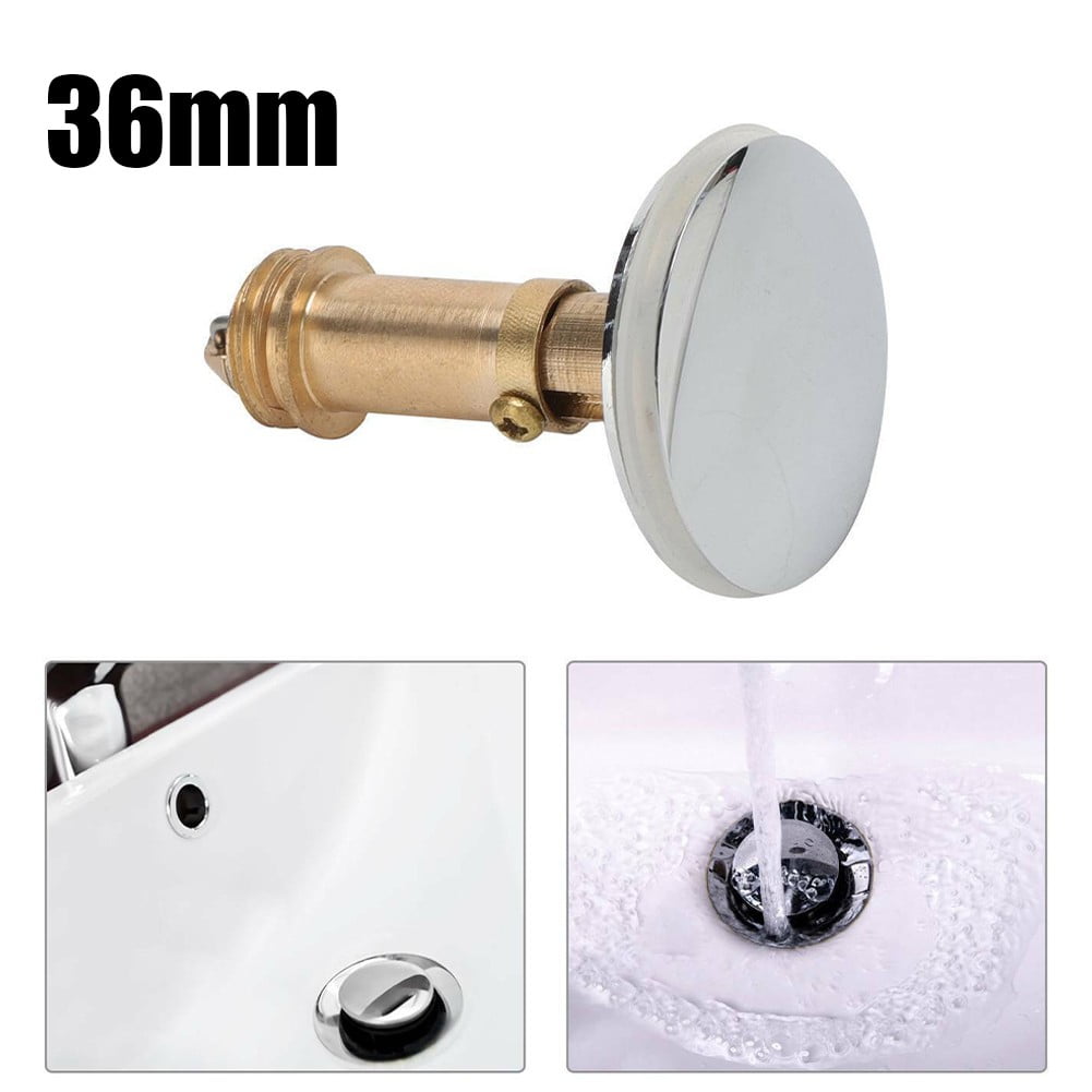 Wuweikeji 36mm Tap -Up Basin Waste Chrome Sink Push Button Click Clack ...