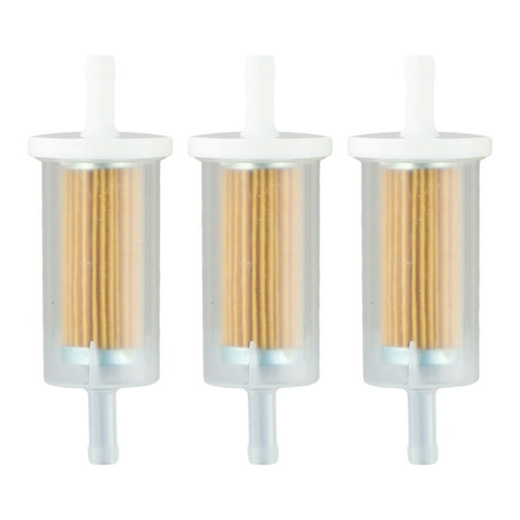 Wuweikeji 3 pack 1/4\" Inline Fuel Filter for Lawn Mower Tractor - Fits ...
