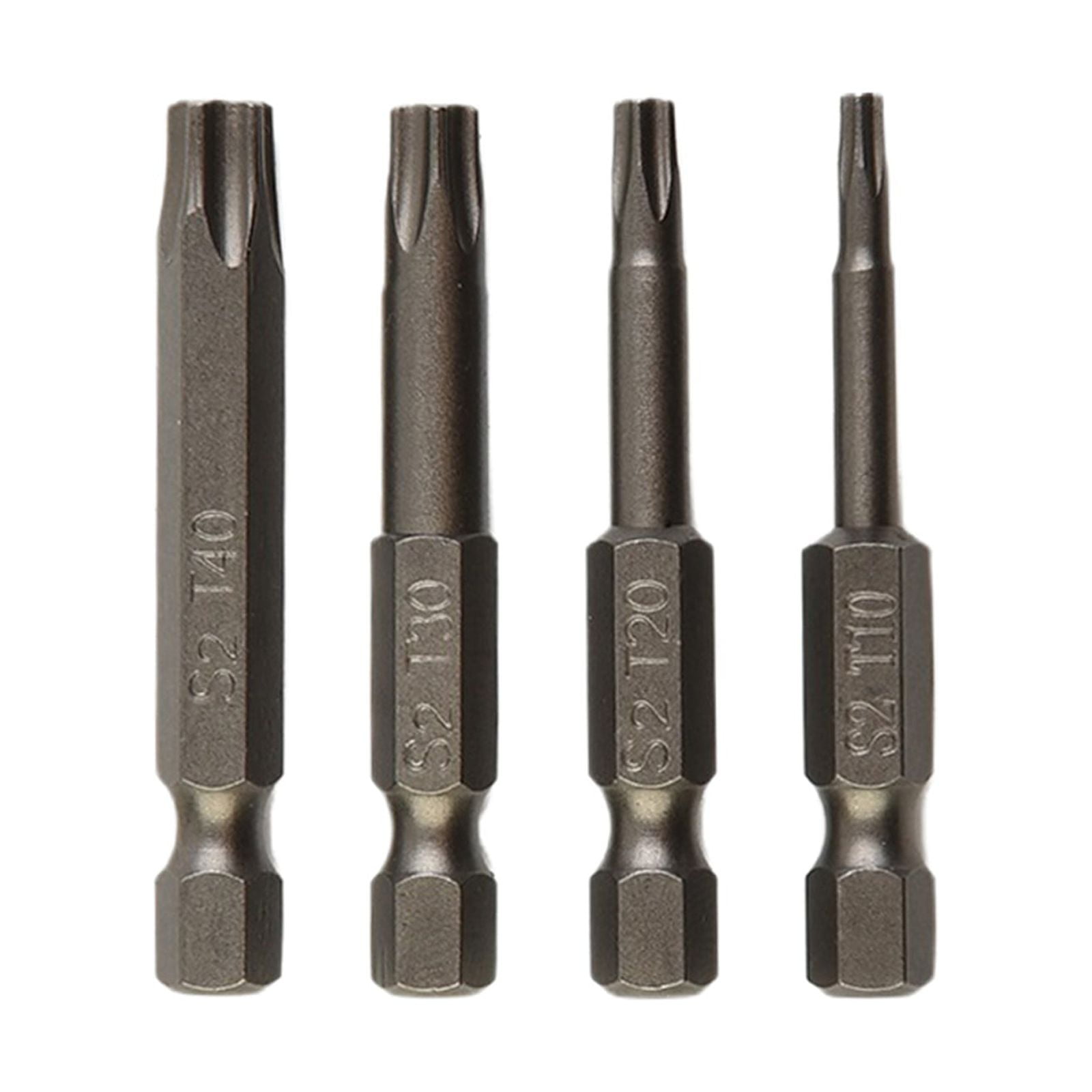 Wuweikeji 4 Pcs 50mm Long Screwdriver Bit Magnetic Torx Screwdriver ...