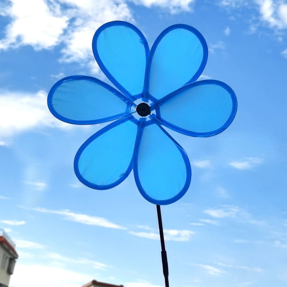 Wuweikeji Blue Garden Windmill 12\" Outdoor Decor Spinner for Yard ...