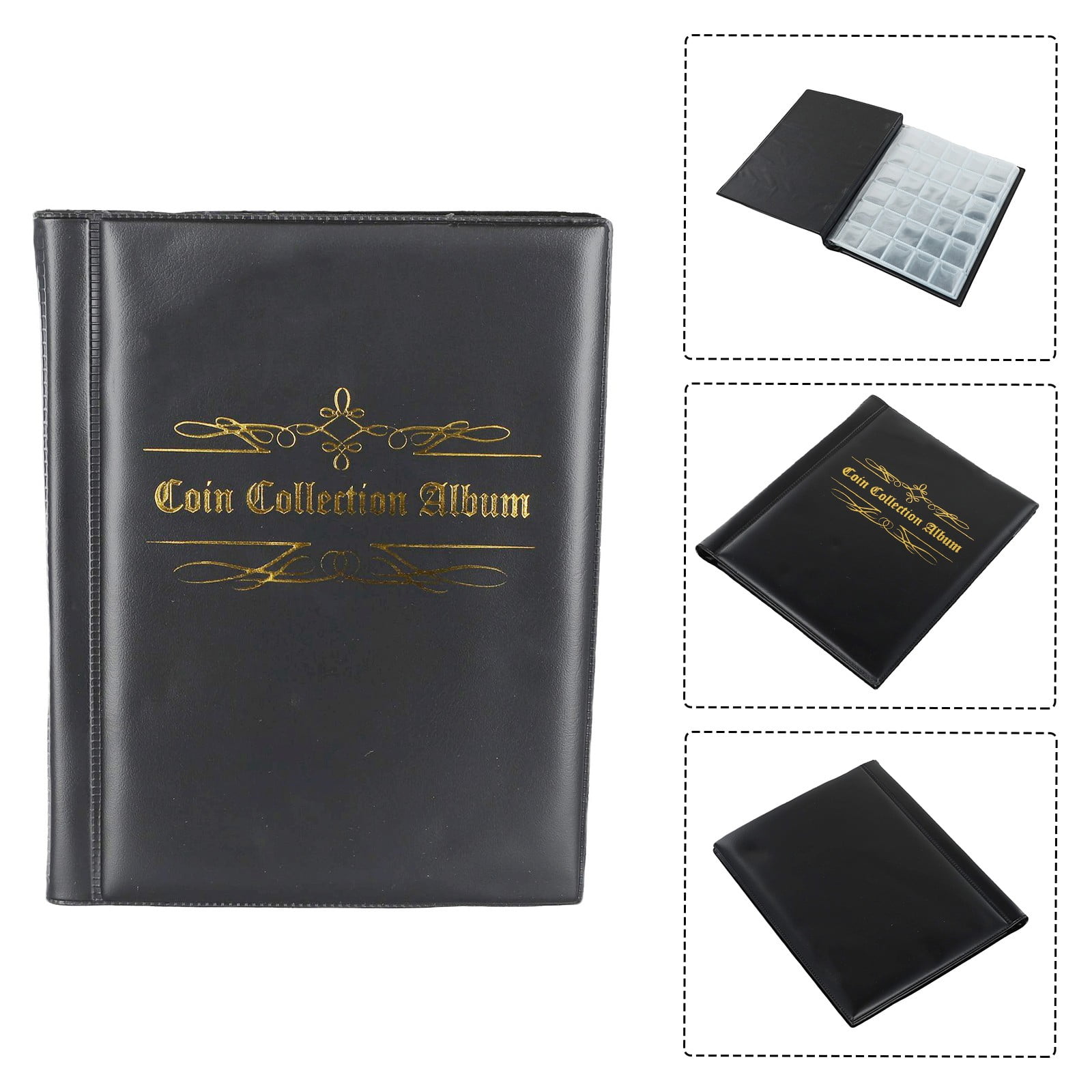 Wuweikeji Coin Collection Book Black 480-Pocket Coin Collection Album ...
