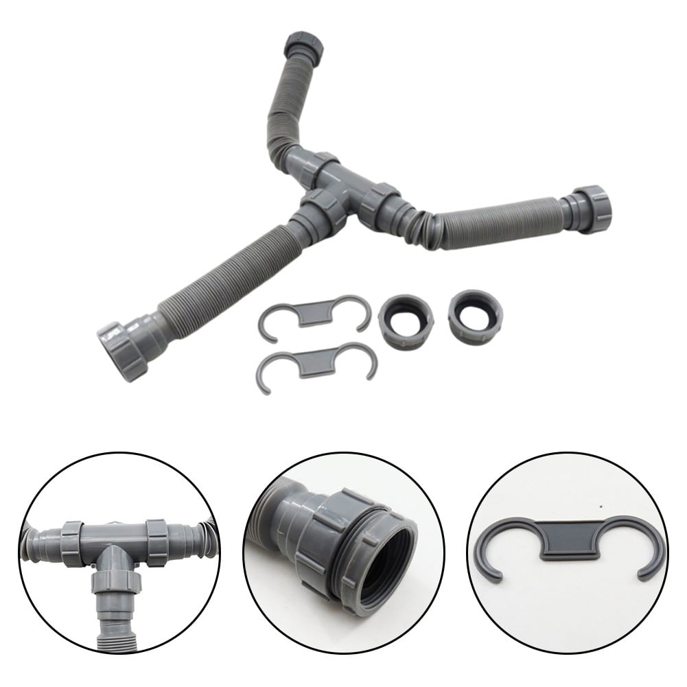 Wuweikeji Double-headed bendable and detachable floor drain sink wash ...
