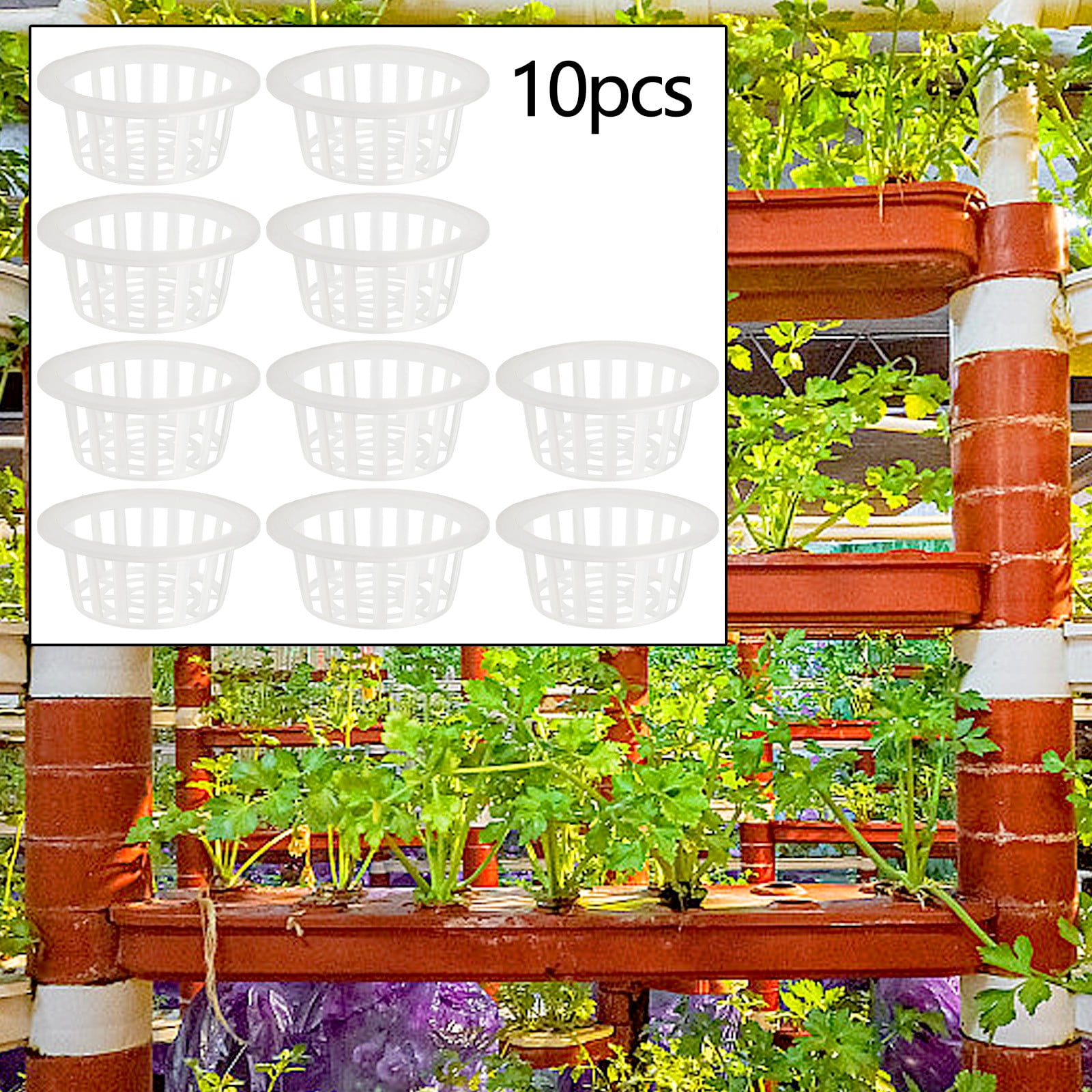 Wuweikeji Plastic Mesh Pot Net Cloning Basket Aquarium Insert Plants ...