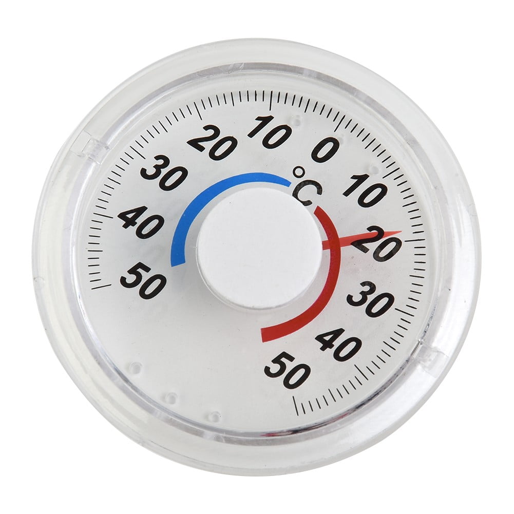 Wuweikeji Round Shutter Thermometer Measuring Indoor and Outdoor Metal ...