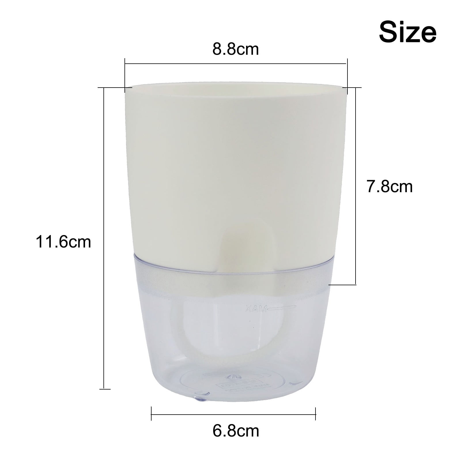 Wuweikeji Self-Watering Flower Pot White , Resin Planterfor African ...