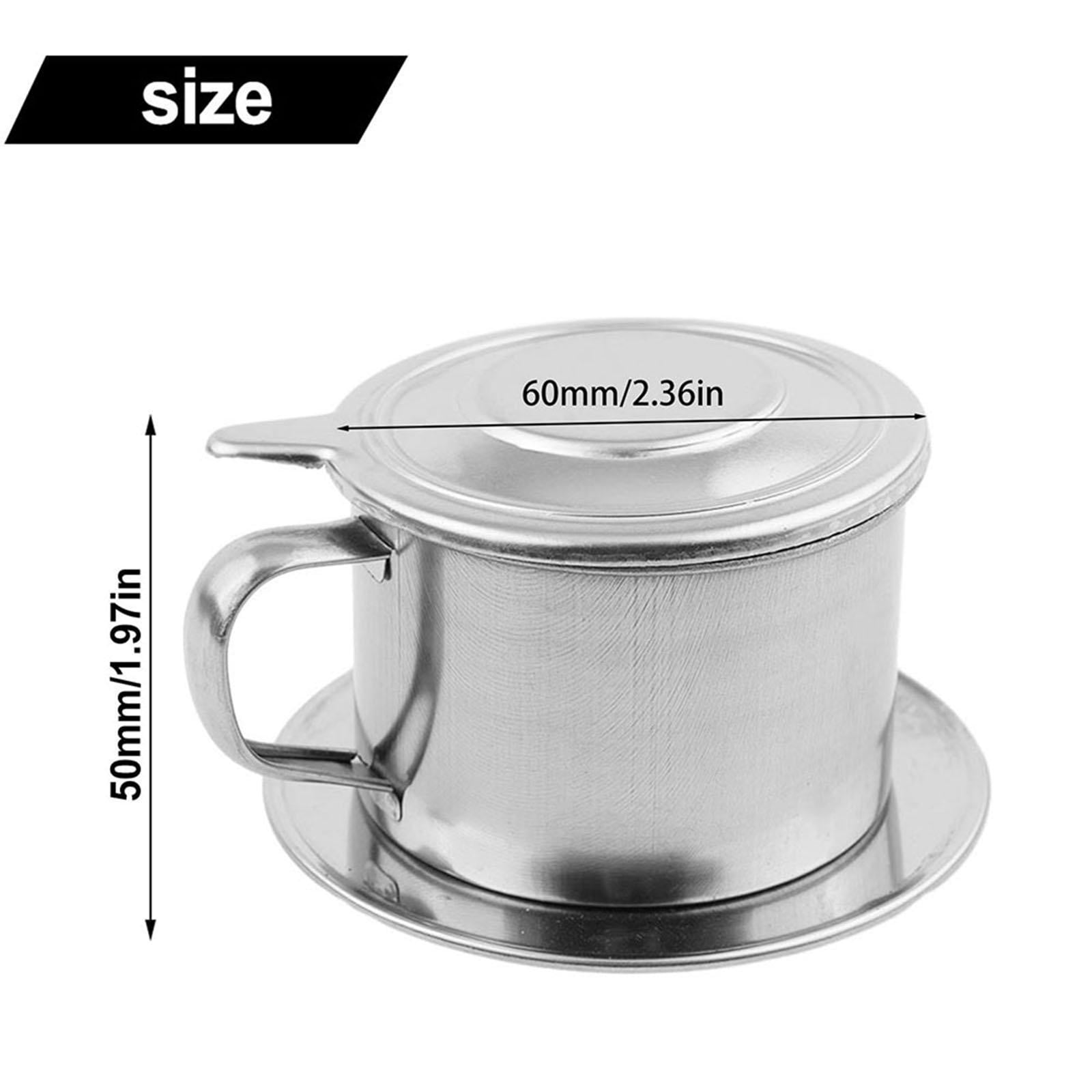 Wuweikeji Vietnamese Coffee Maker, Stainless Steel Drip Filter Pot, Traditional Phin Brewer ...