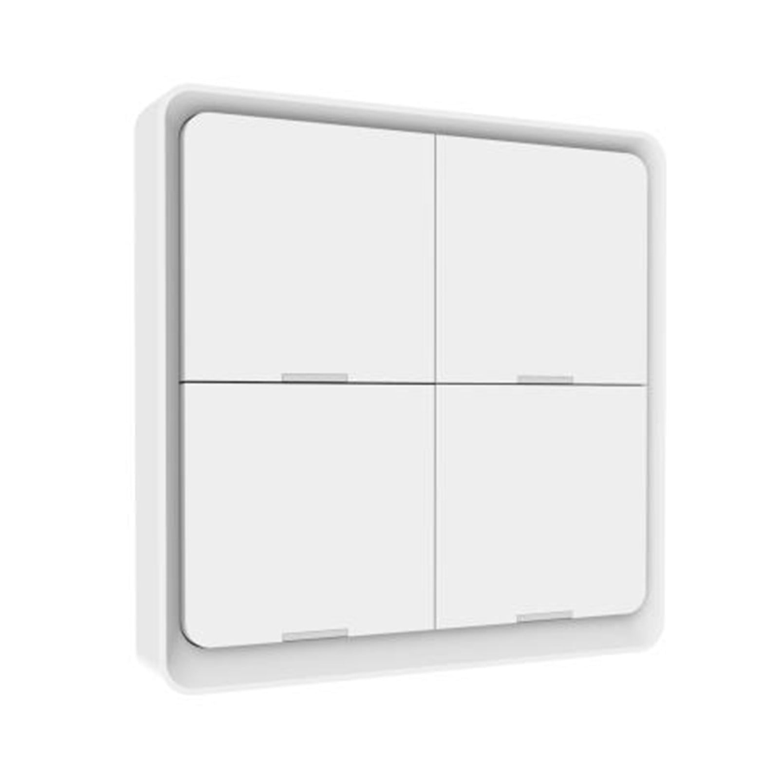 Wuweikeji Wireless Smart Scene Switch 4-Button Battery-Powered Remote ...