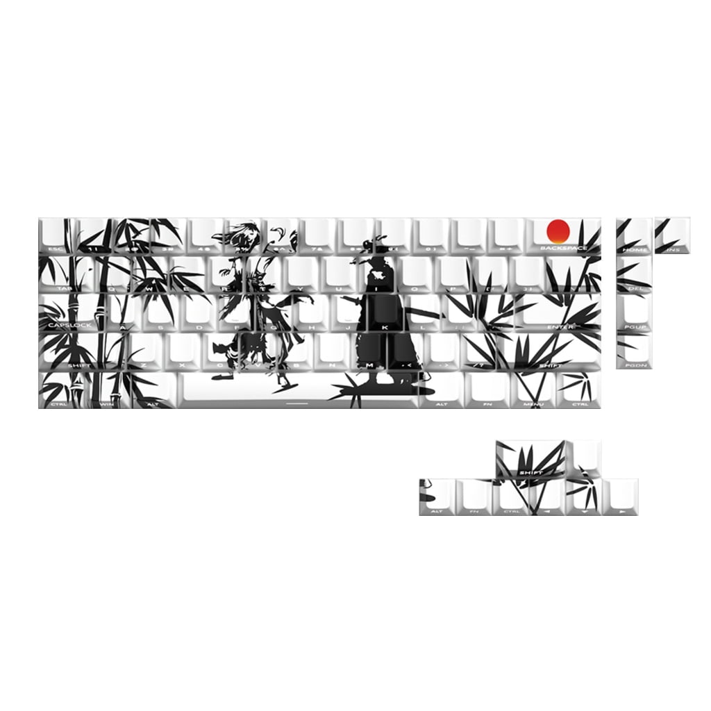 Wuxia Style Keycap Set PBT Original 64/74Keys Side Engraveds ...