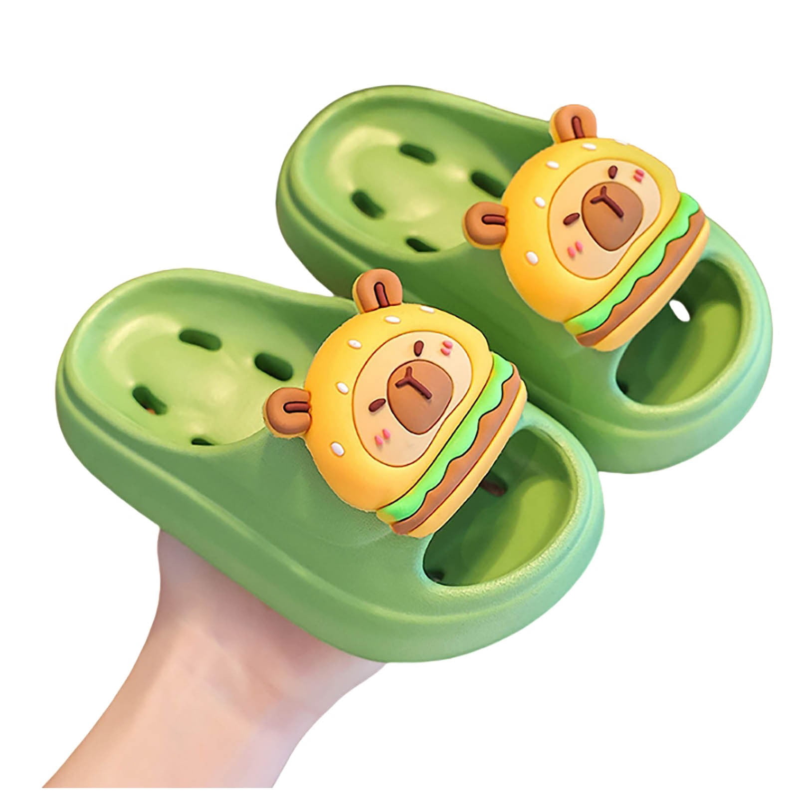 Wuxian Girls Boys Slippers Cloud Slides Pillow Slippers Shower Bathroom ...