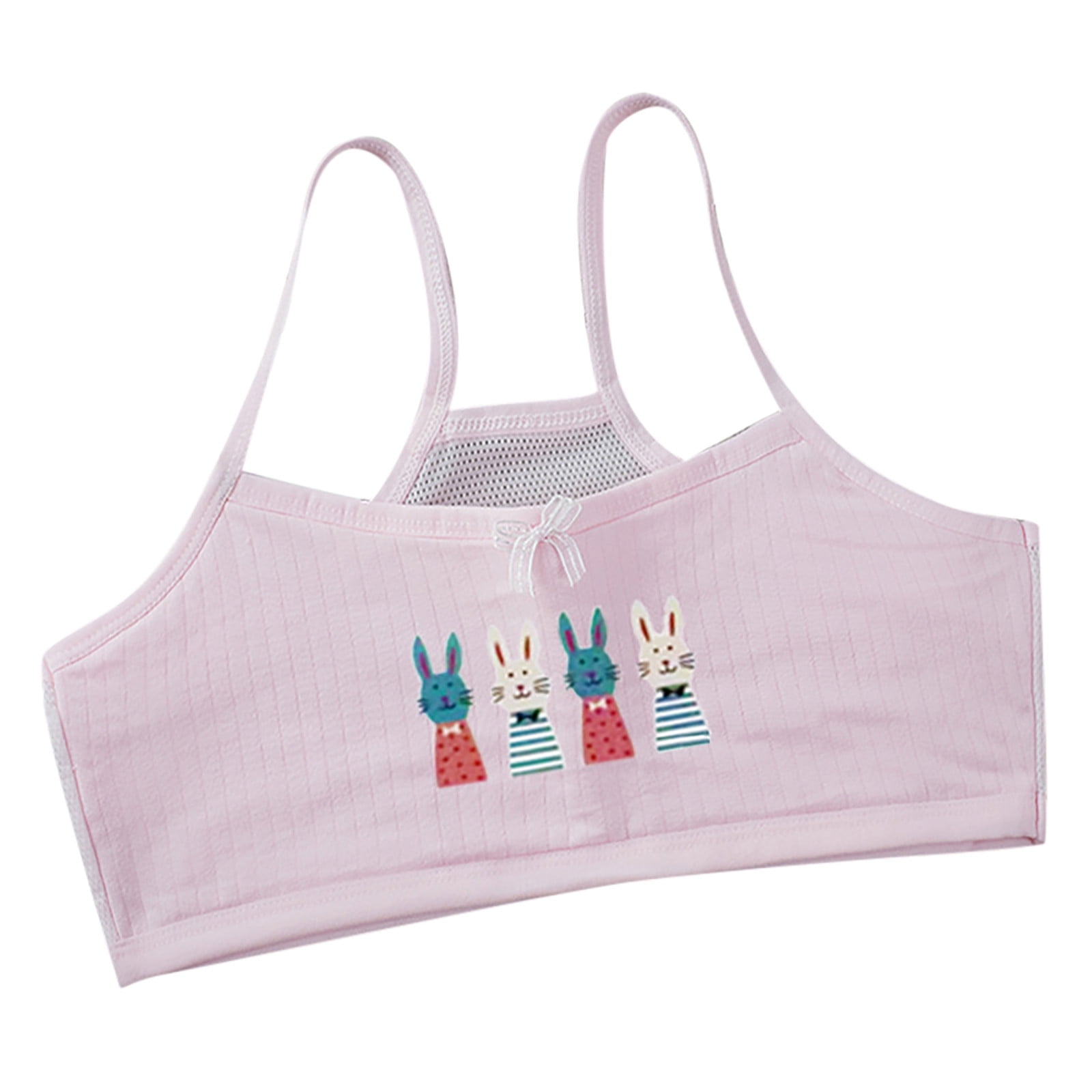 Wuxian Girls Bralette Back Double Mesh For Teen Girls Sports Vest With ...