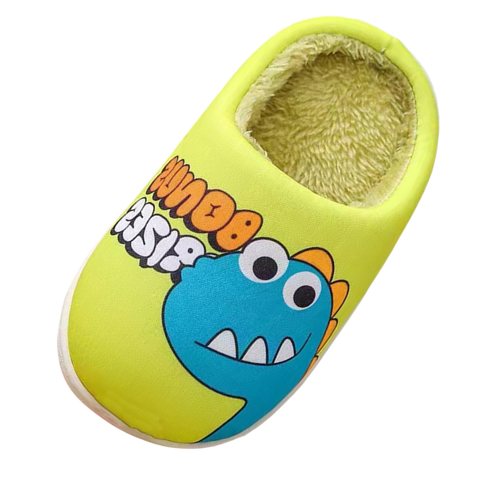 Wuxian Girls House Slippers Warm Plush Winter Cotton Slipper Kids Cute ...