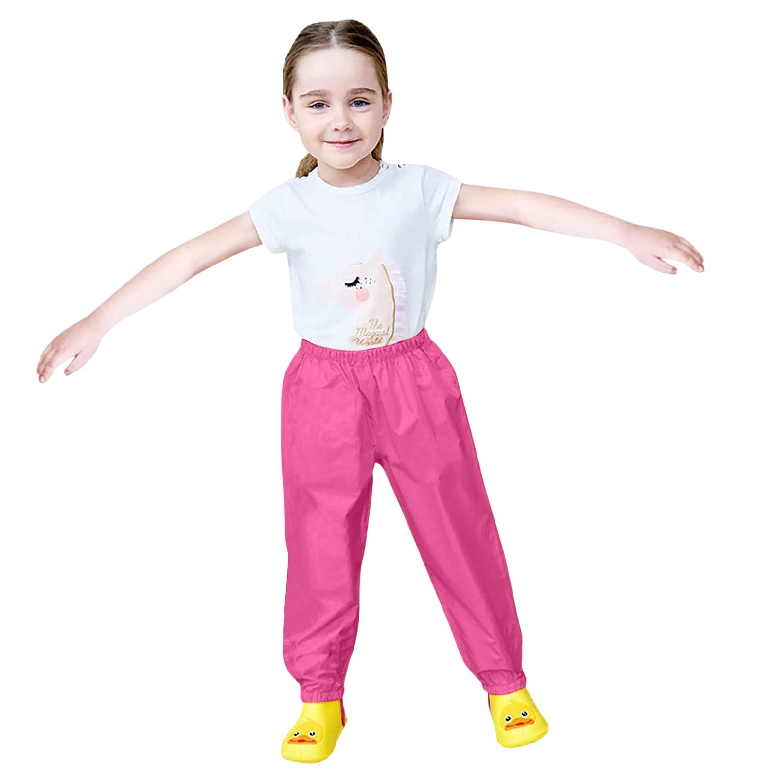 Wuxian Girls Rain Suit Mud Trousers Rain Dungarees Unlined Wind And ...