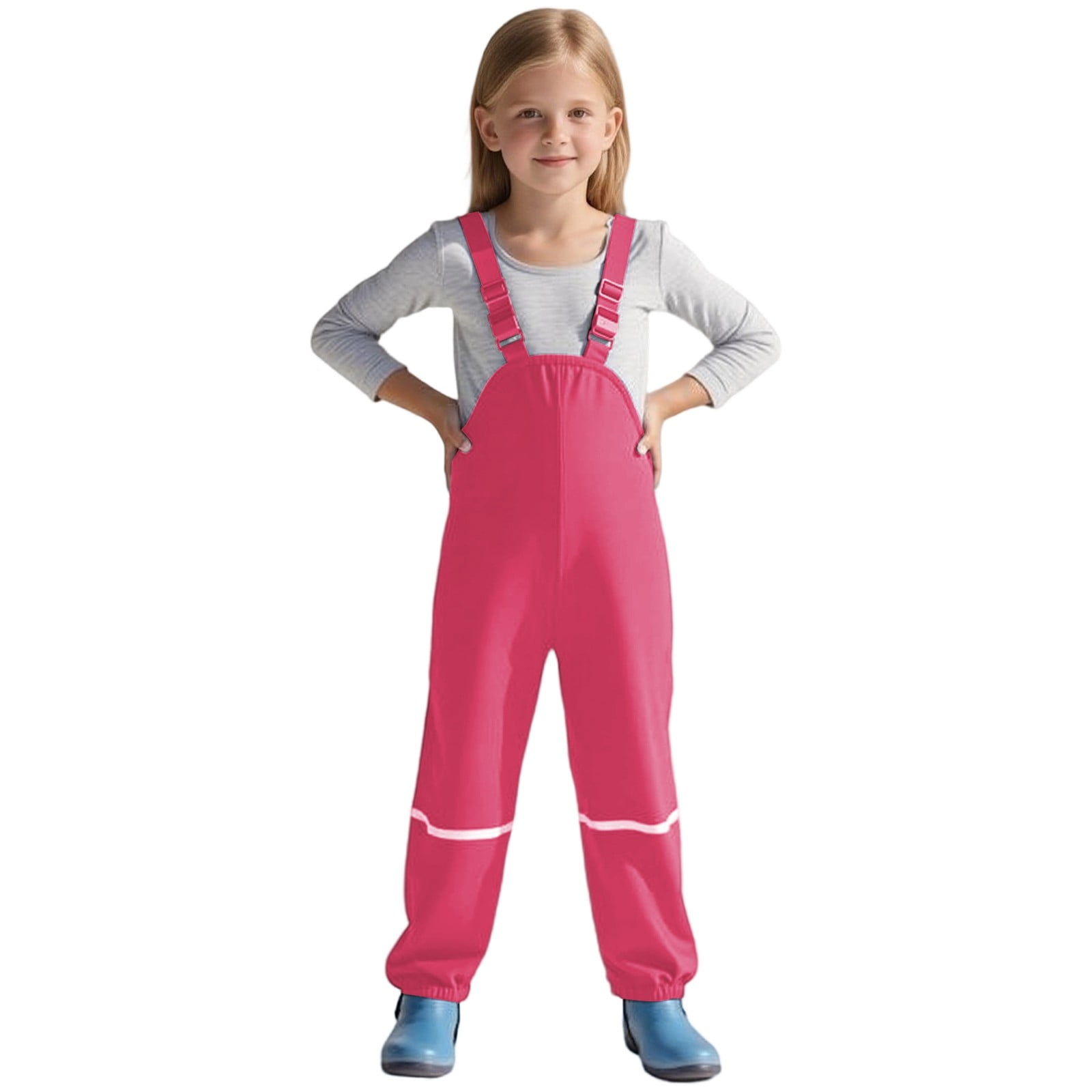 Wuxian Girls Rain Suit Rain Pants Waterproof Boys Girls Pants Mud Proof ...