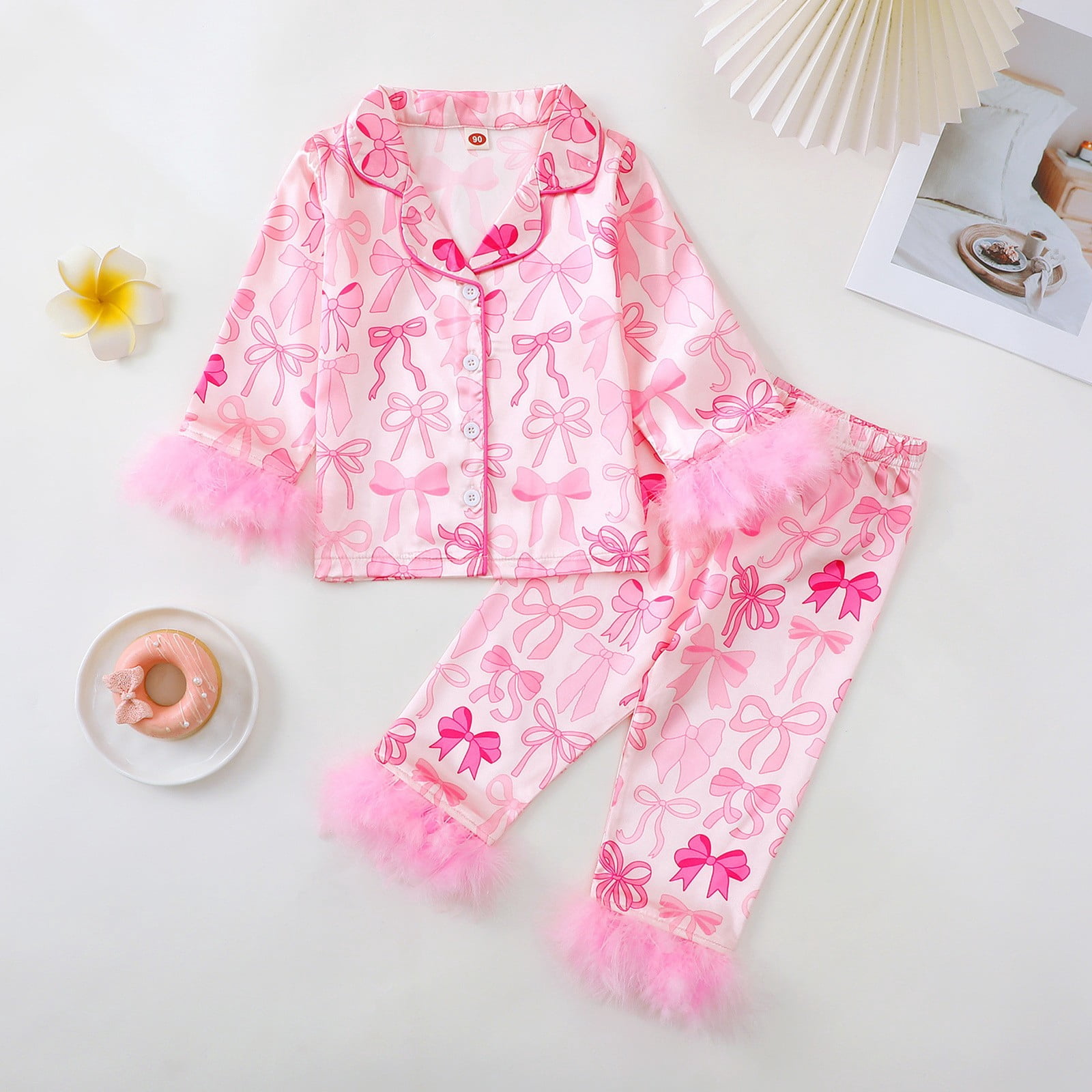 Wuxian Girls Stain Clothing Set Cute Cartoon Print Homewear Outfit ...