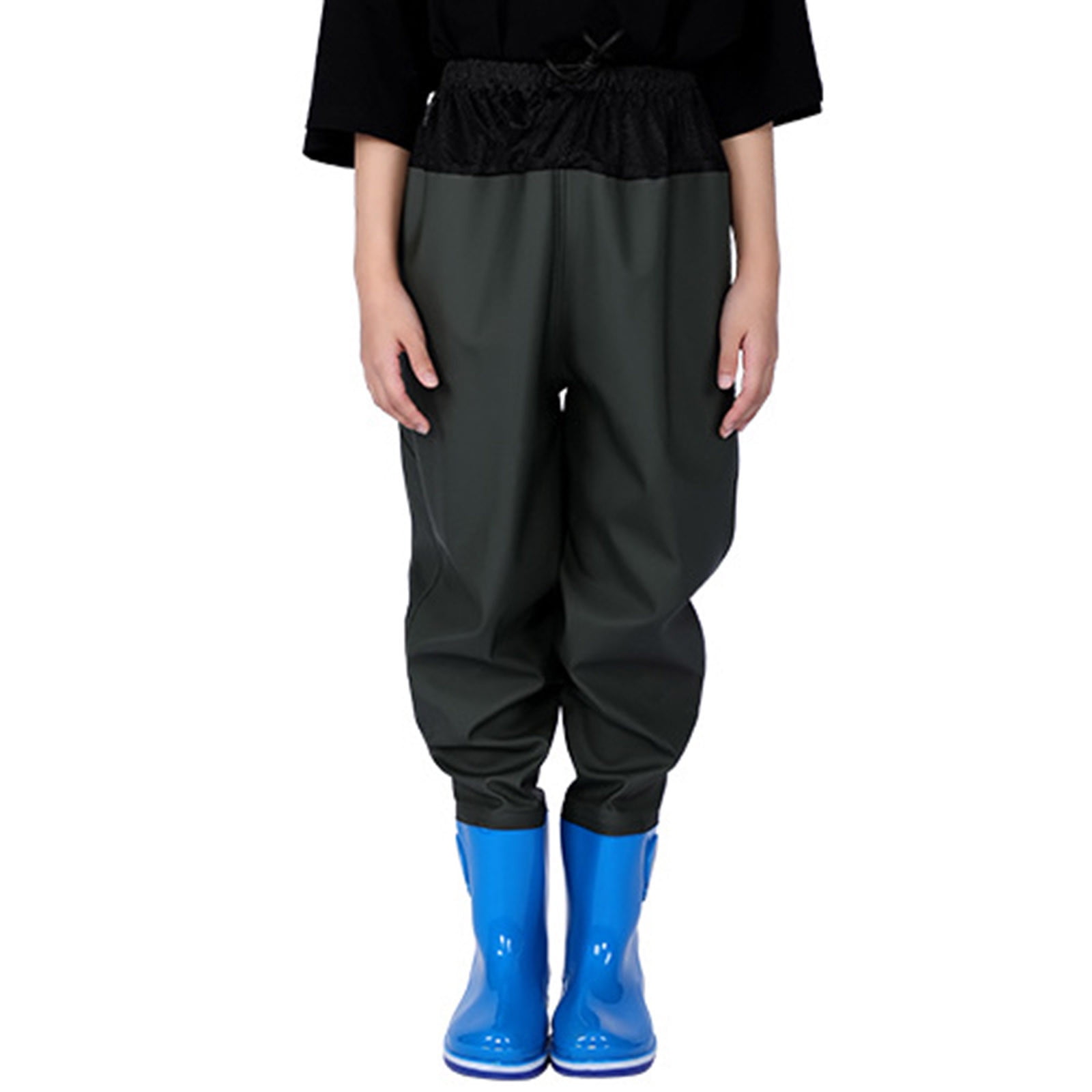 Wuxian Kids Waders Rain Pants Youth Fishing Waders Waterproof Elastic ...