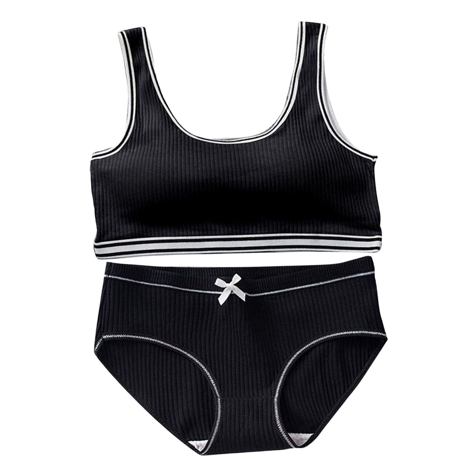 Wuxian Little Girls Bralette Matching Girls Underwear Set Crop Cami ...