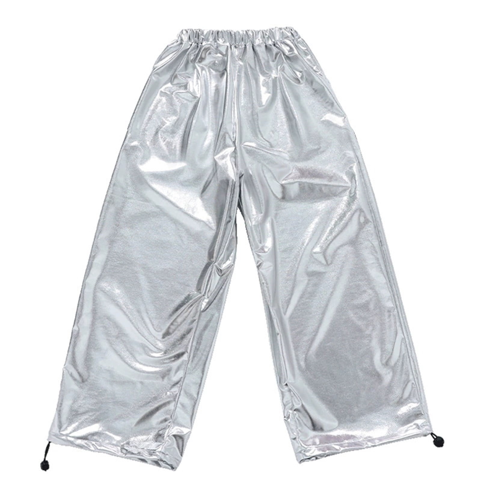 Wuxian Sweatpants For Girls Jazz Pants Sparkly Shiny Wide Leg Cargo ...