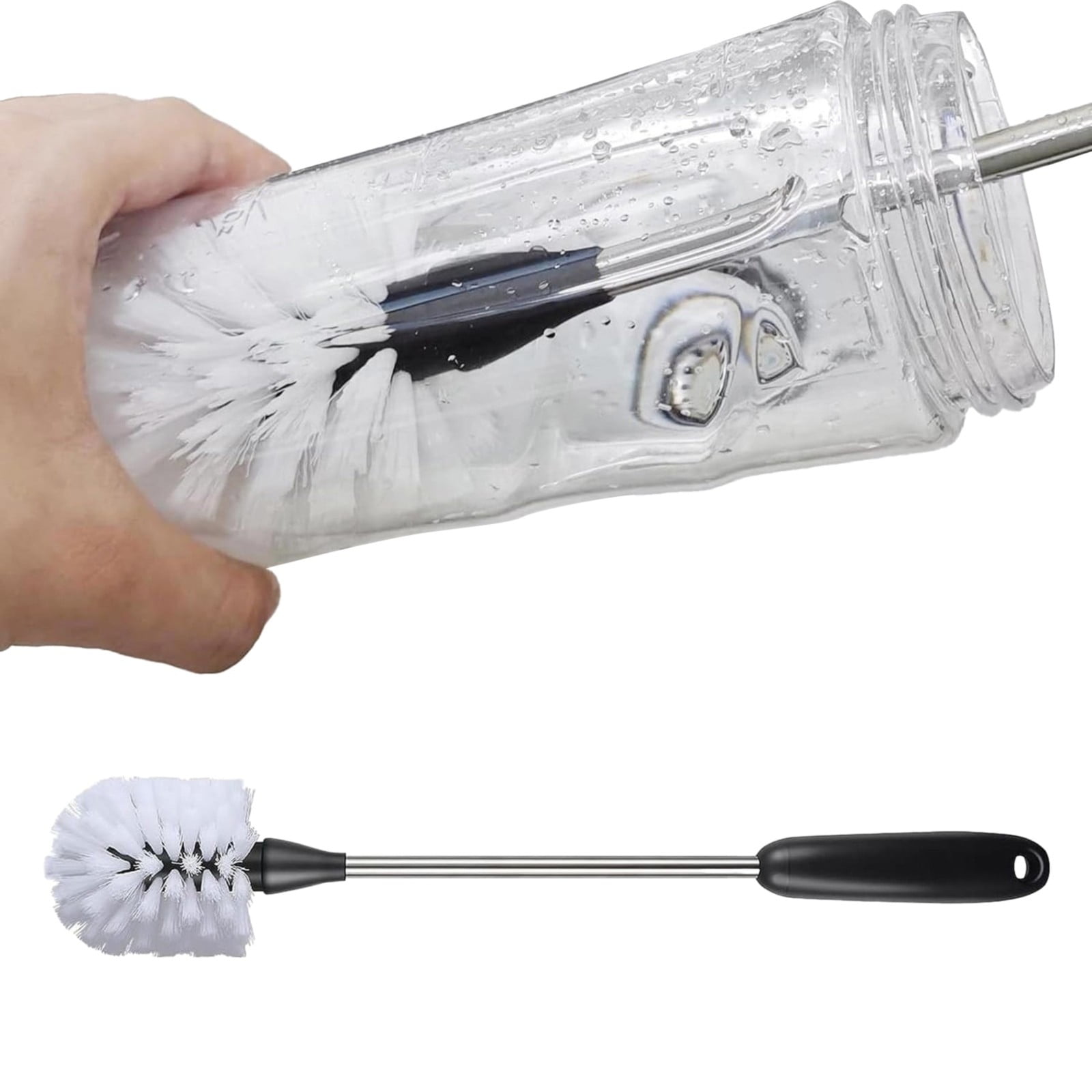 Wuxinga Cleaning Brush,Bottle Cleaning Brush Set Stainless Steel Scrub ...