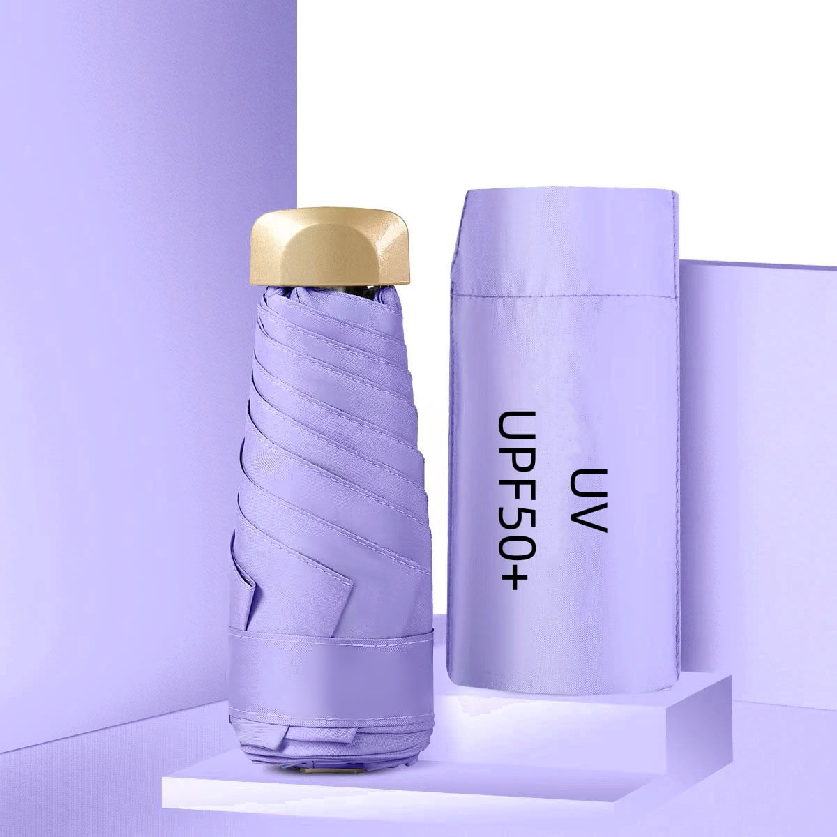 Wuyanaa Mini Pocket Umbrella Small Sun Rain Umbrella Vinyl Folding ...