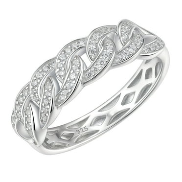 925 Sterling Silver Eternity Bands for Women & Wedding Ring Make Great Anniversary Gifts ...