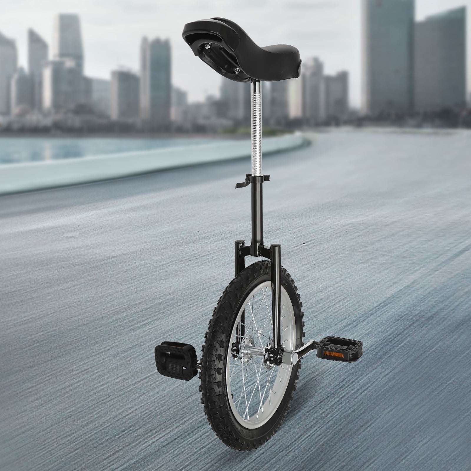Wuzstar 24 Inch Wheel Outdoor Unicycle Adjustable Seat Exercise Bicycle ...