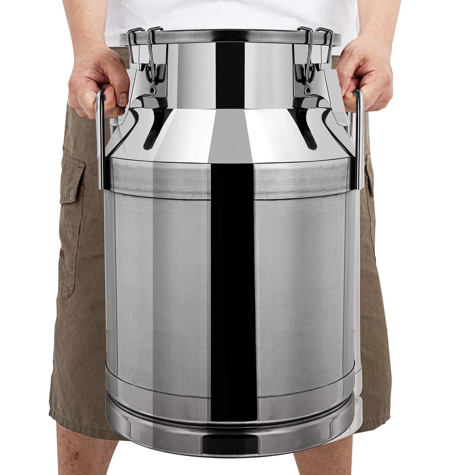 Wuzstar 30L Stainless Steel Milk Can Jug Bucket Wine Pail Bottle Liquid ...