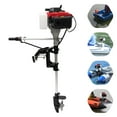 Wuzstar 4HP 4-Stroke Small Outboard Motor Engine with Propeller, Air ...