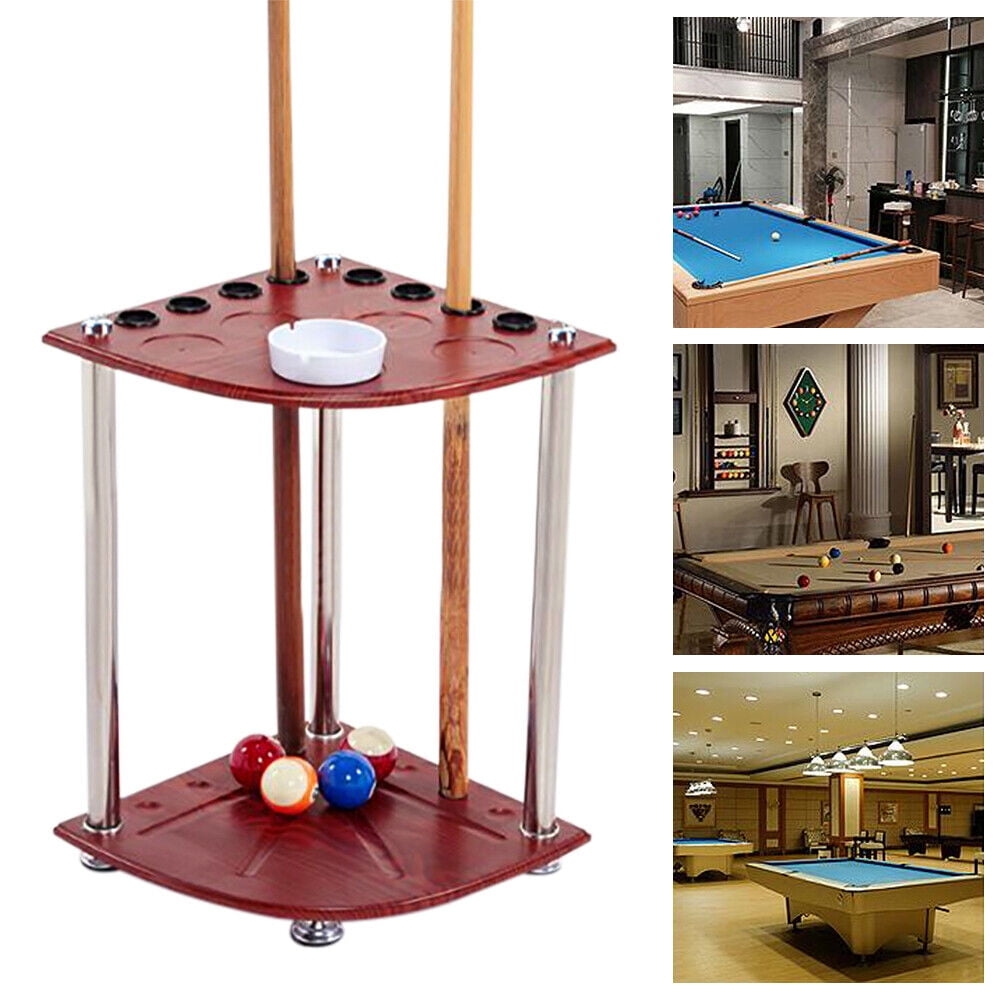 Wuzstar Billiard Pool Cue Rack Floor Stand Pool Cue Rack Holds 8 Pool ...