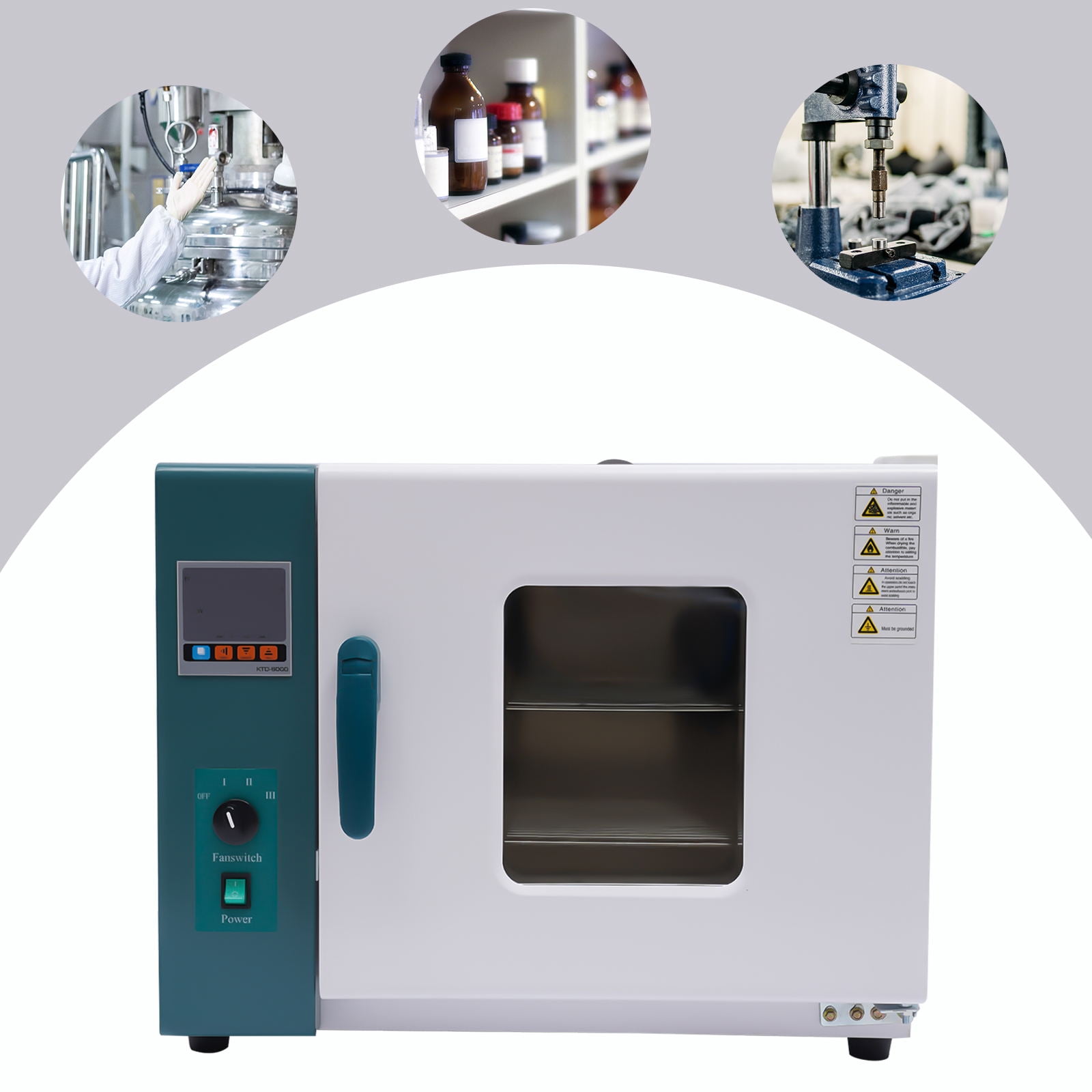 Wuzstar Digital Forced Air Convection Drying Oven Lab Thermostatic Electric Incubator Box 110V ...