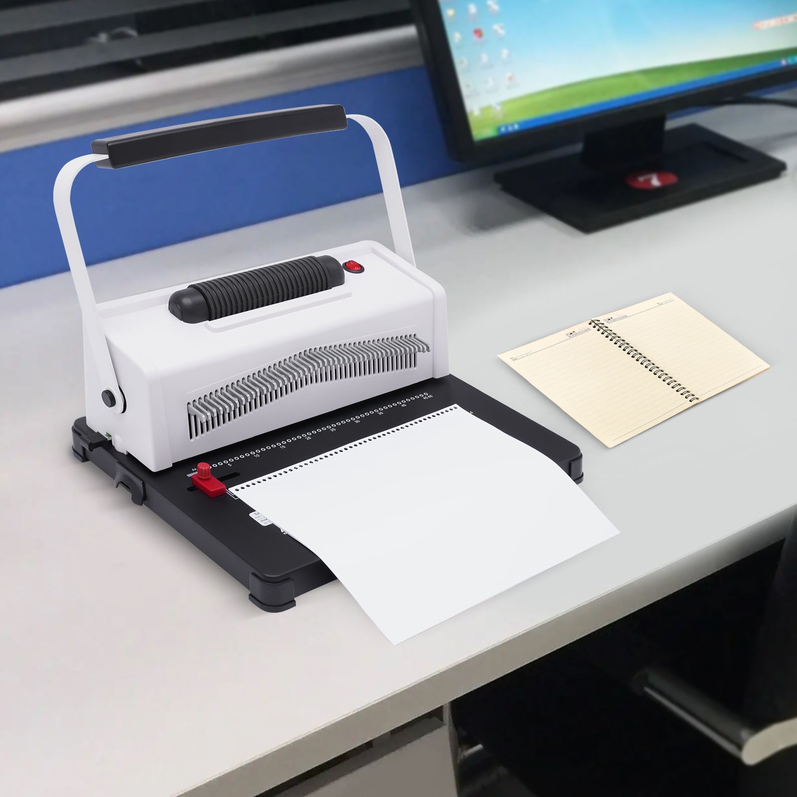 Wuzstar Electric Spiral Coil-Binding Machine Binder Calendar Notebook ...