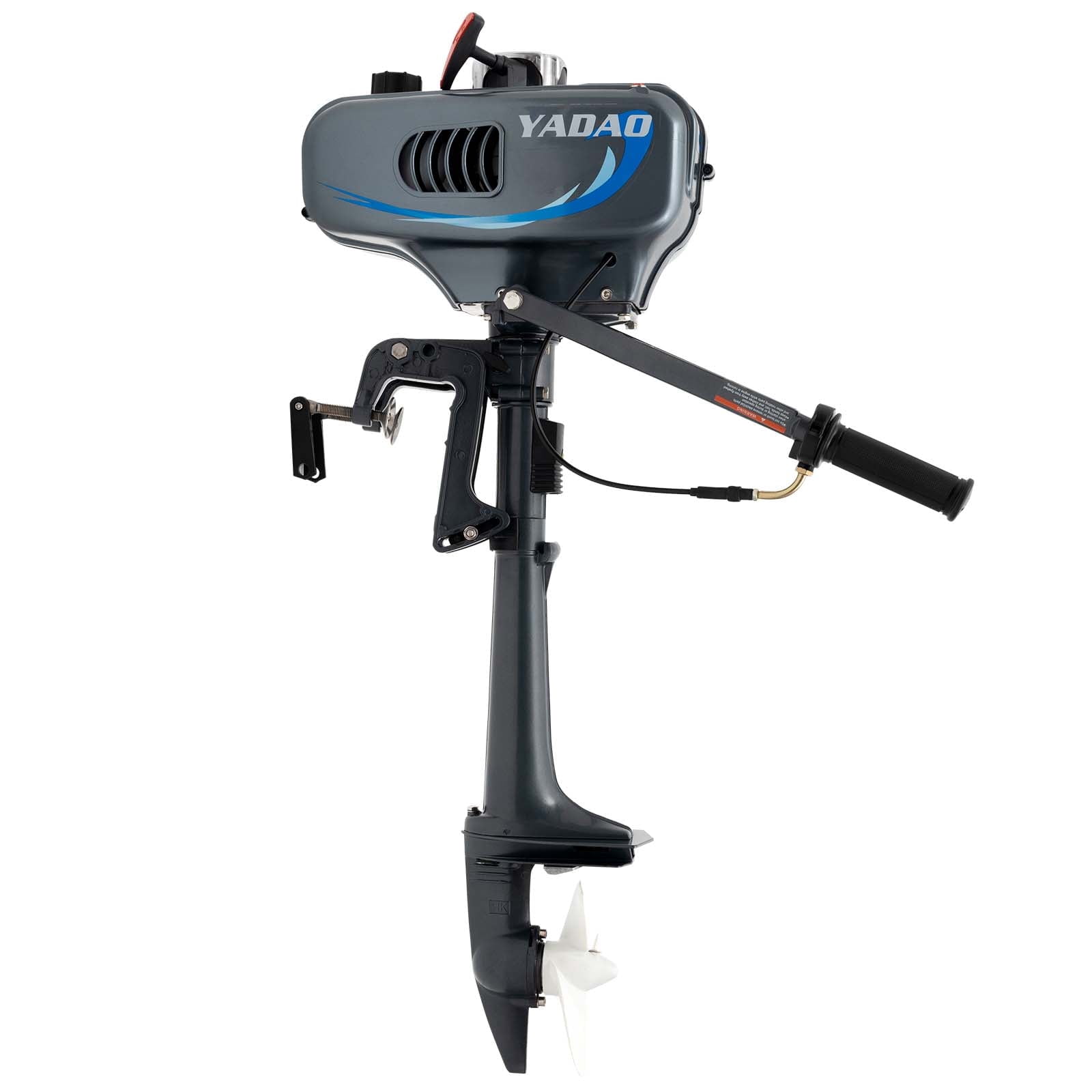 Wuzstar Lightweight Grey 3.5 HP 2 Stroke Outboard Boat Motor with CDI ...
