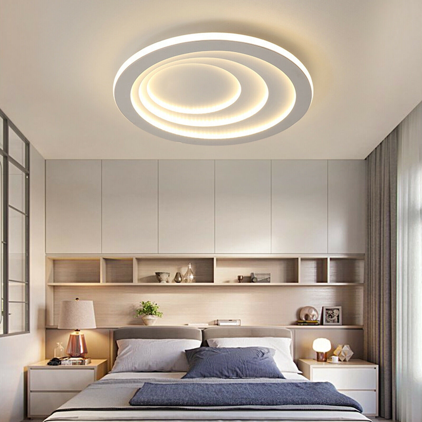 Wuzstar Round LED Ceiling Lamp 3 Color Temperature Light Fixture for ...