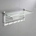 Wuzstar Towel Rail Holder Wall Mounted Bathroom Storage Shelf Towel ...