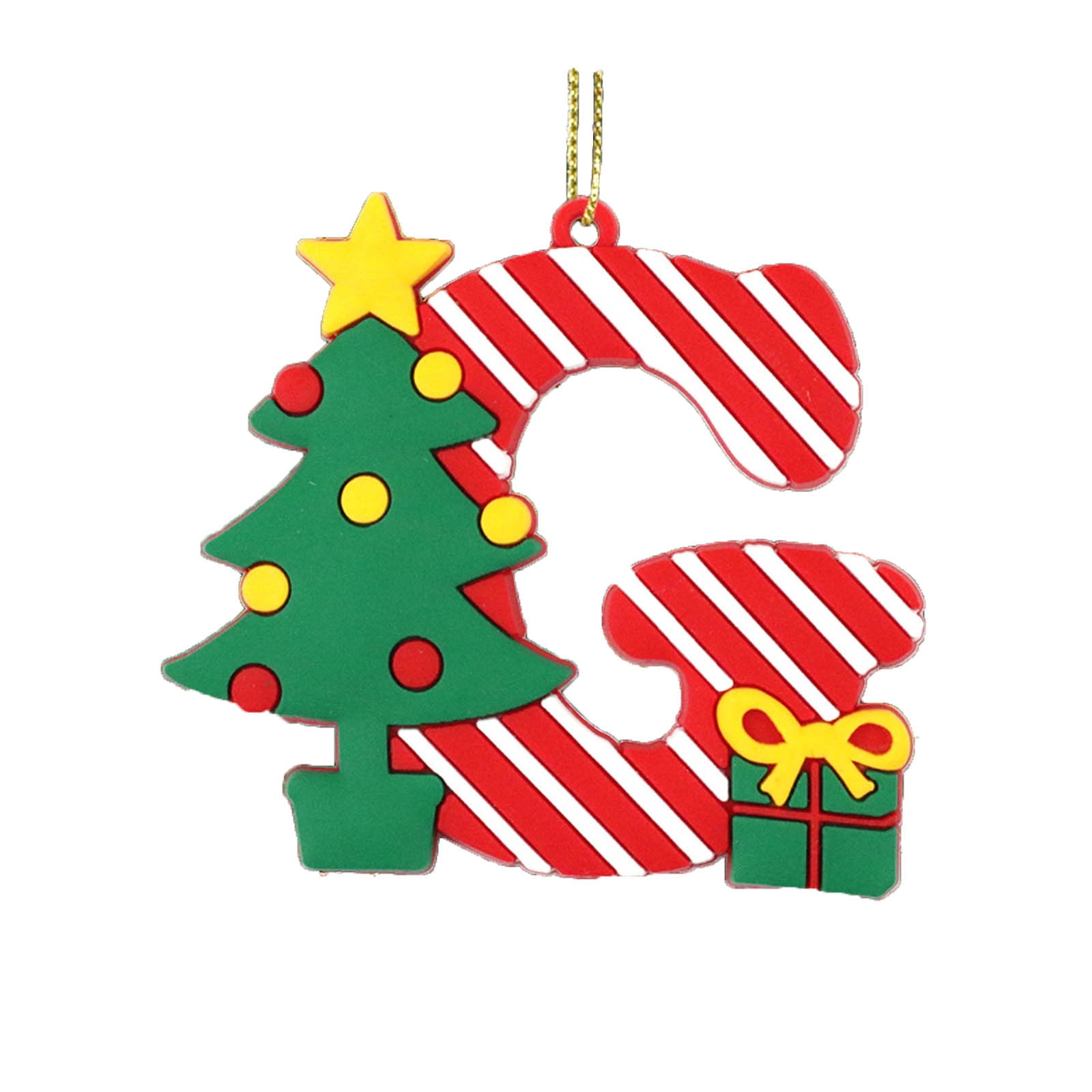 Wuztai 26-Style Christmas Tree Ornaments Alphabet Uppercase Letters ...
