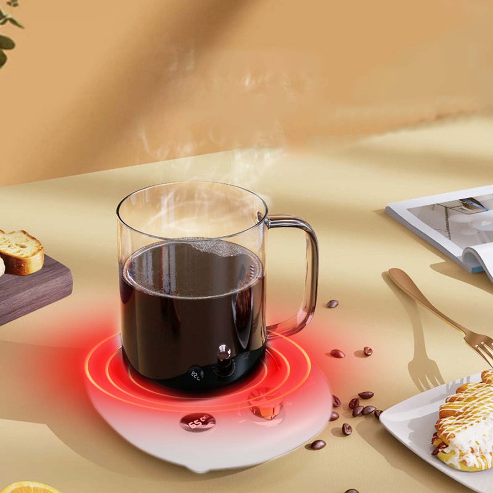 Wuztai Holiday Savings ClearanceEmber Charging Coaster (White), Coffee ...