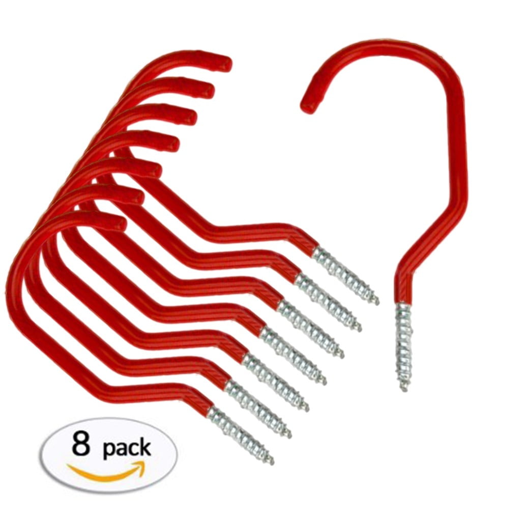Wuztai Hooks For Walls No Damage (Red), Coat Hooks Bicycle Hook Racks ...