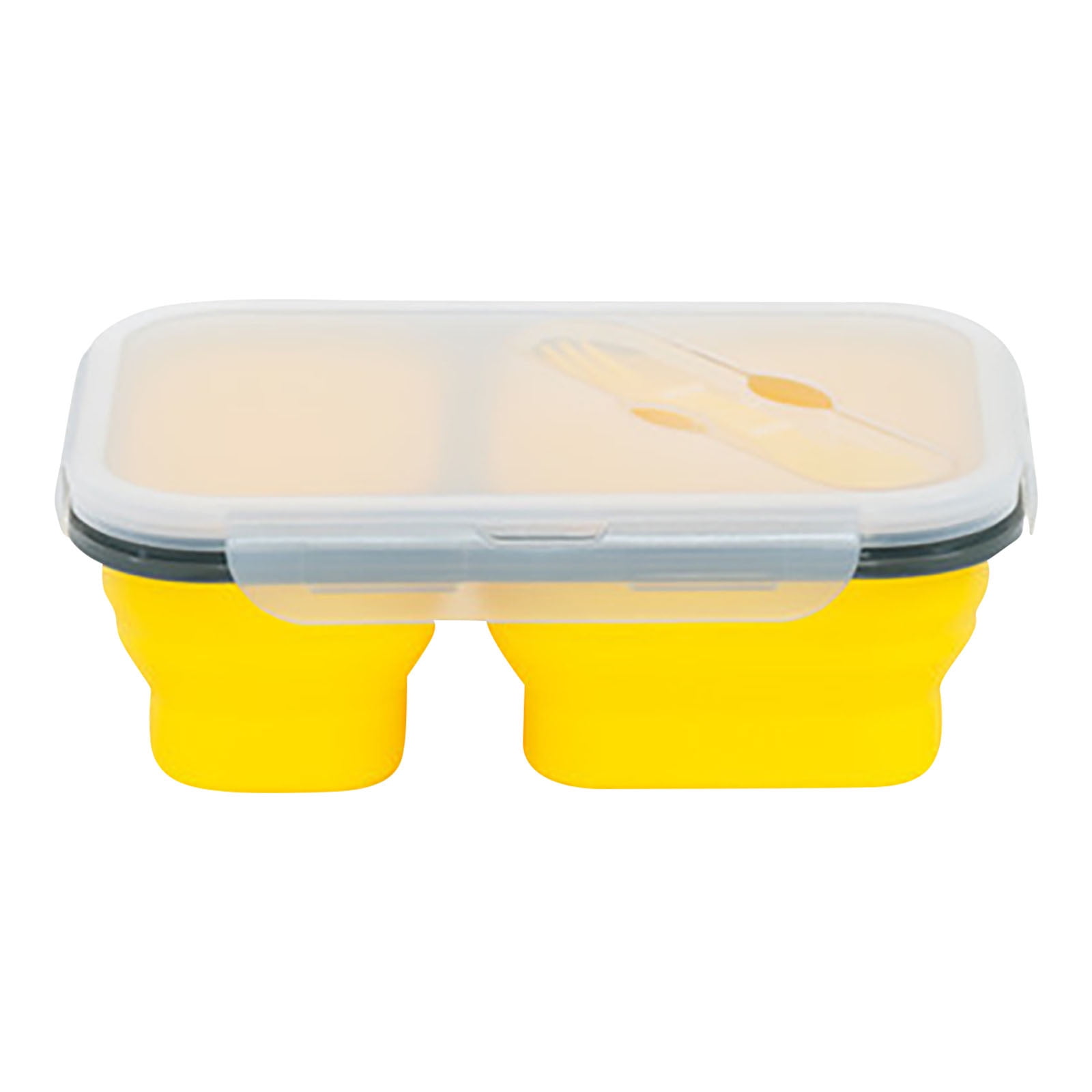 Wuztai Lunch Boxes (Yellow), Kids Bento Box Lunch Box With Spoon ...