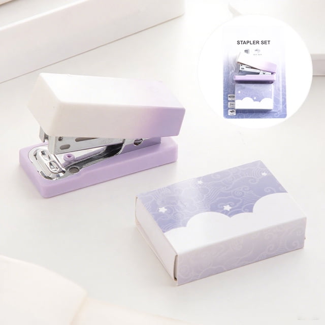 Wuztai Mini Desktop Stapler with 400 Staples, Small Gradient Stapler ...