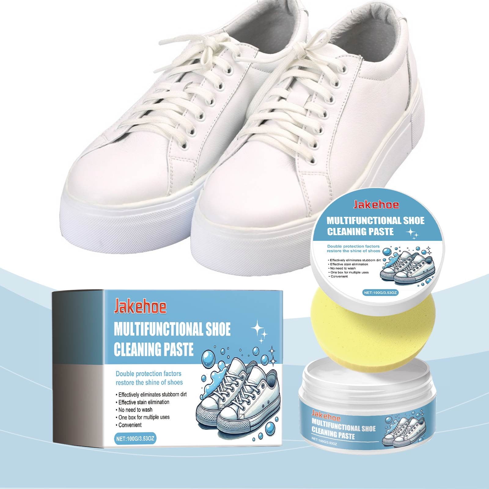 Wuztai White Shoe Cleaner Shoe Spray Shoe Cleaner Shoes Multi-Purpose ...