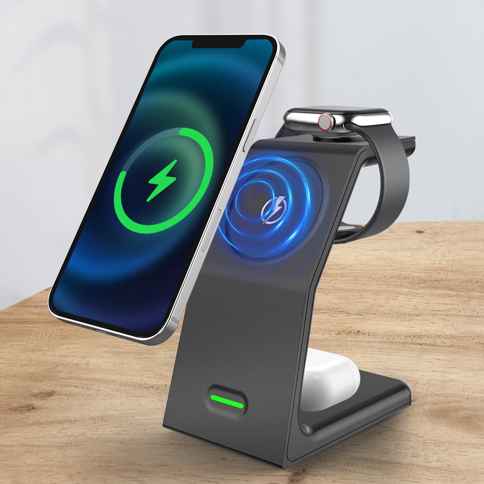 Wuztai Wireless Charger (Black), Wireless Three In One Wireless Charger ...