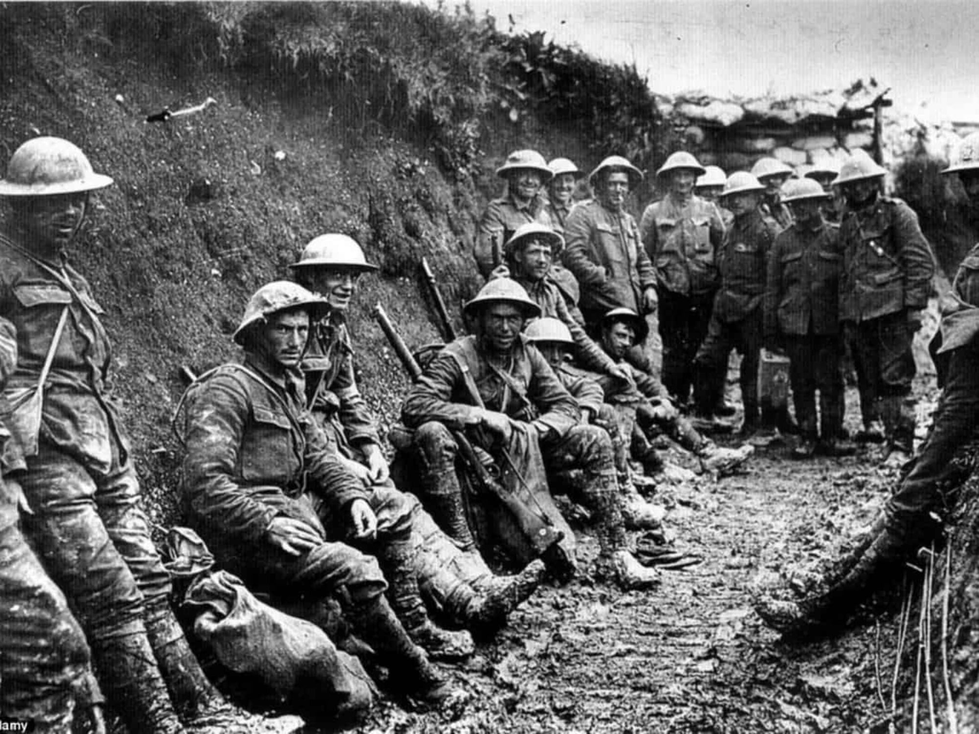 Ww1 Wwi Trenches Soldiers Glossy Poster Picture Photo Print Banner ...
