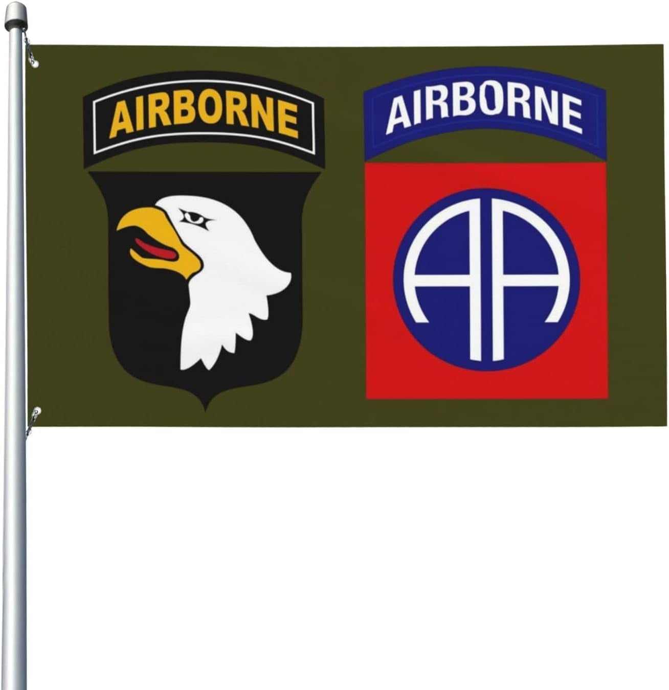 Ww2 Us Paratrooper 101st Airborne 82nd Airborne Garden 3x5Ft Flag ...