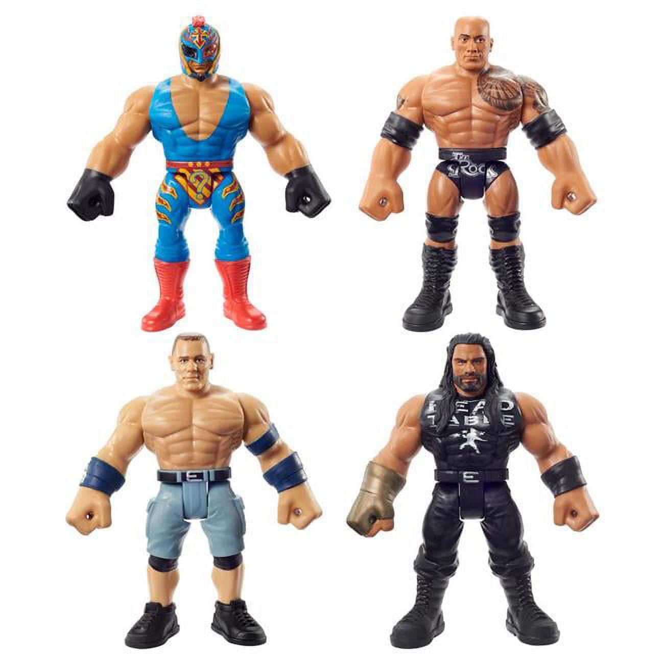 WWE Bend 'N' Bash Wrestling Action Figures, The Rock, Assorted Styles ...