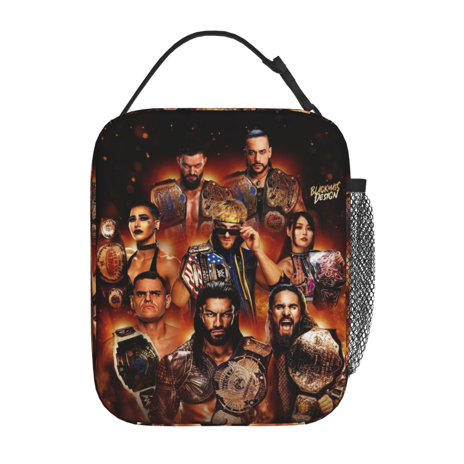 Wwe Cute Lunch Bag Insulated Tote Cooler Lunch Box Reusable Cooling ...