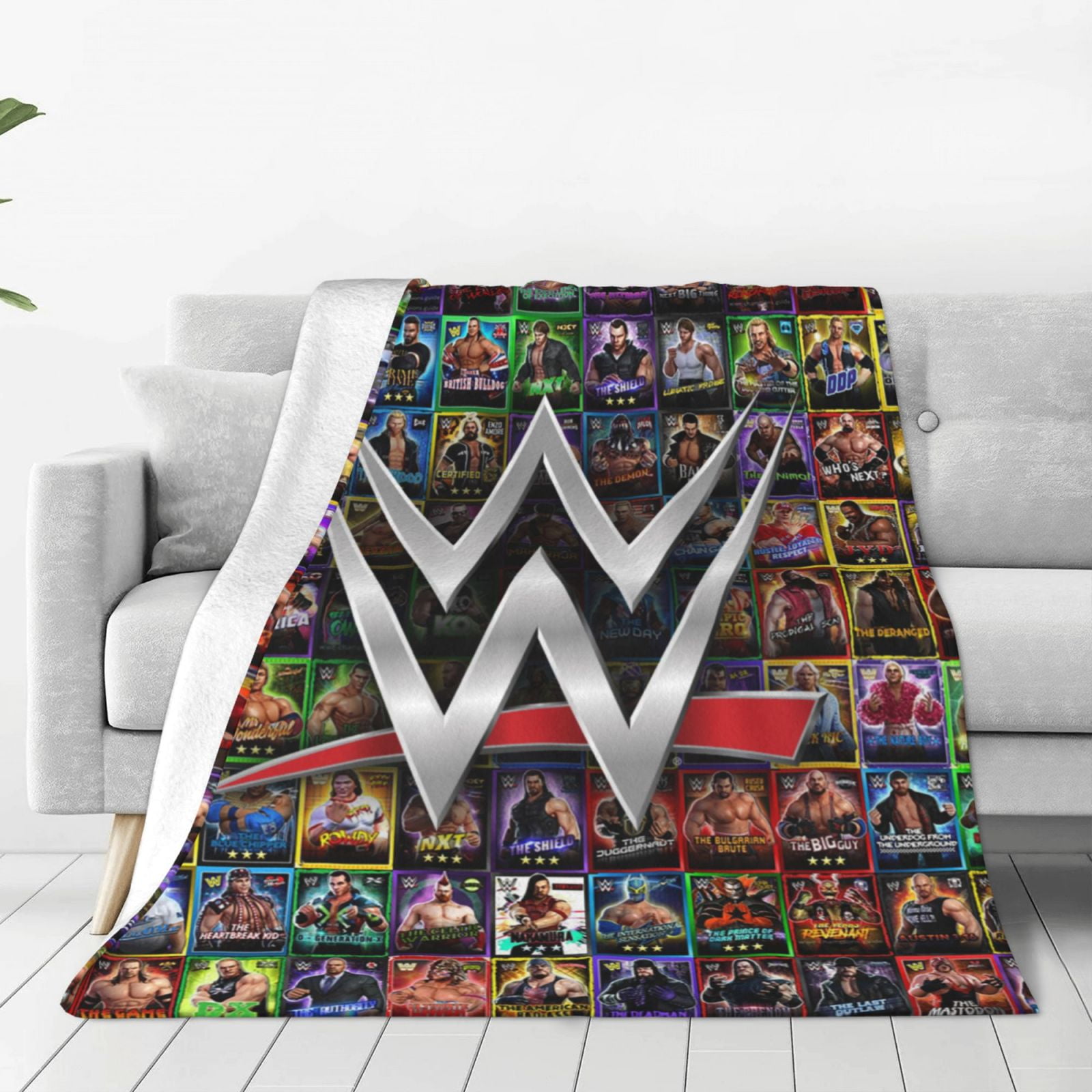 Wwe Fleece Blanket Super Soft Cozy Throw Blanket 40"X30", Lightweight ...