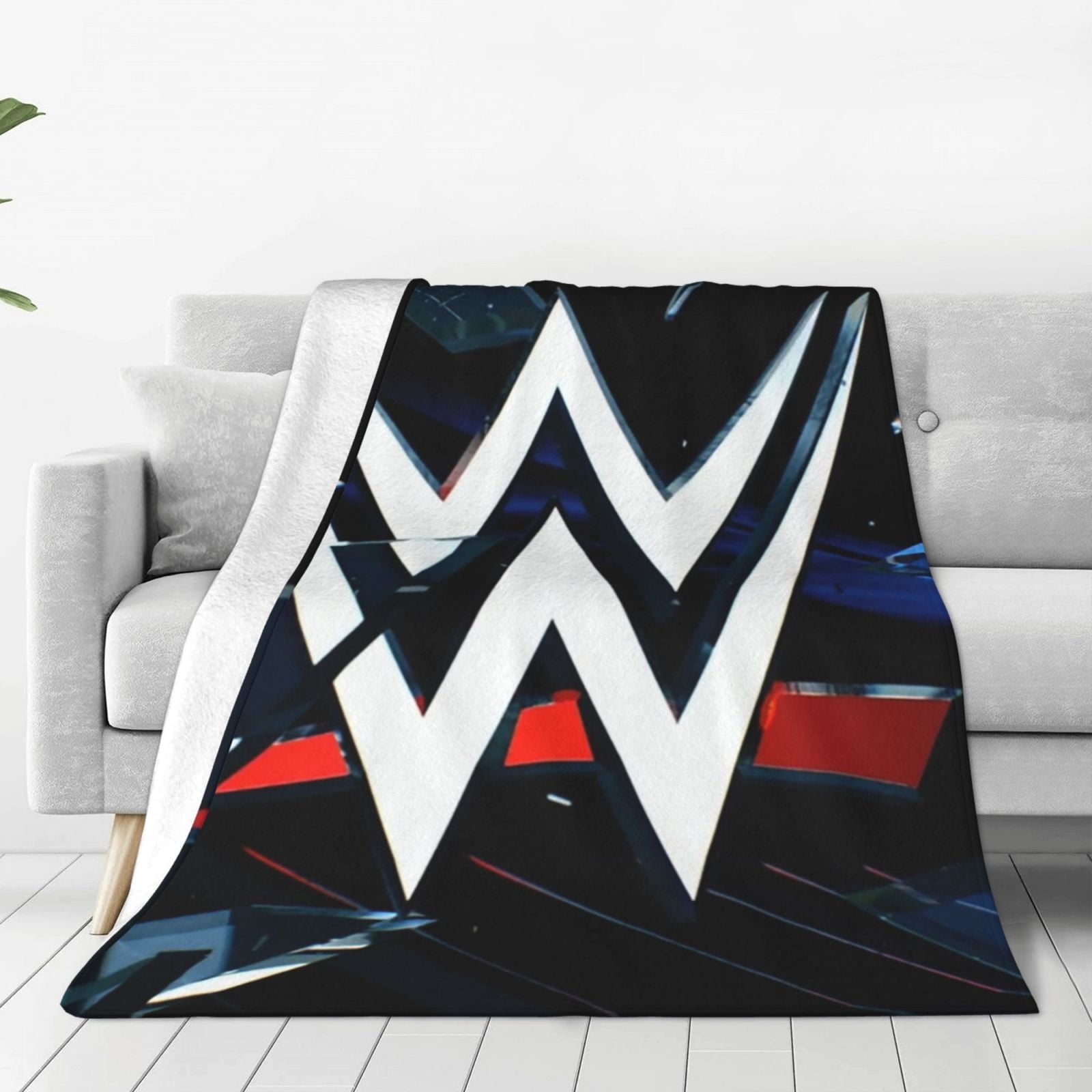Wwe Fleece Blanket Super Soft Cozy Throw Blanket 80"X60", Lightweight ...
