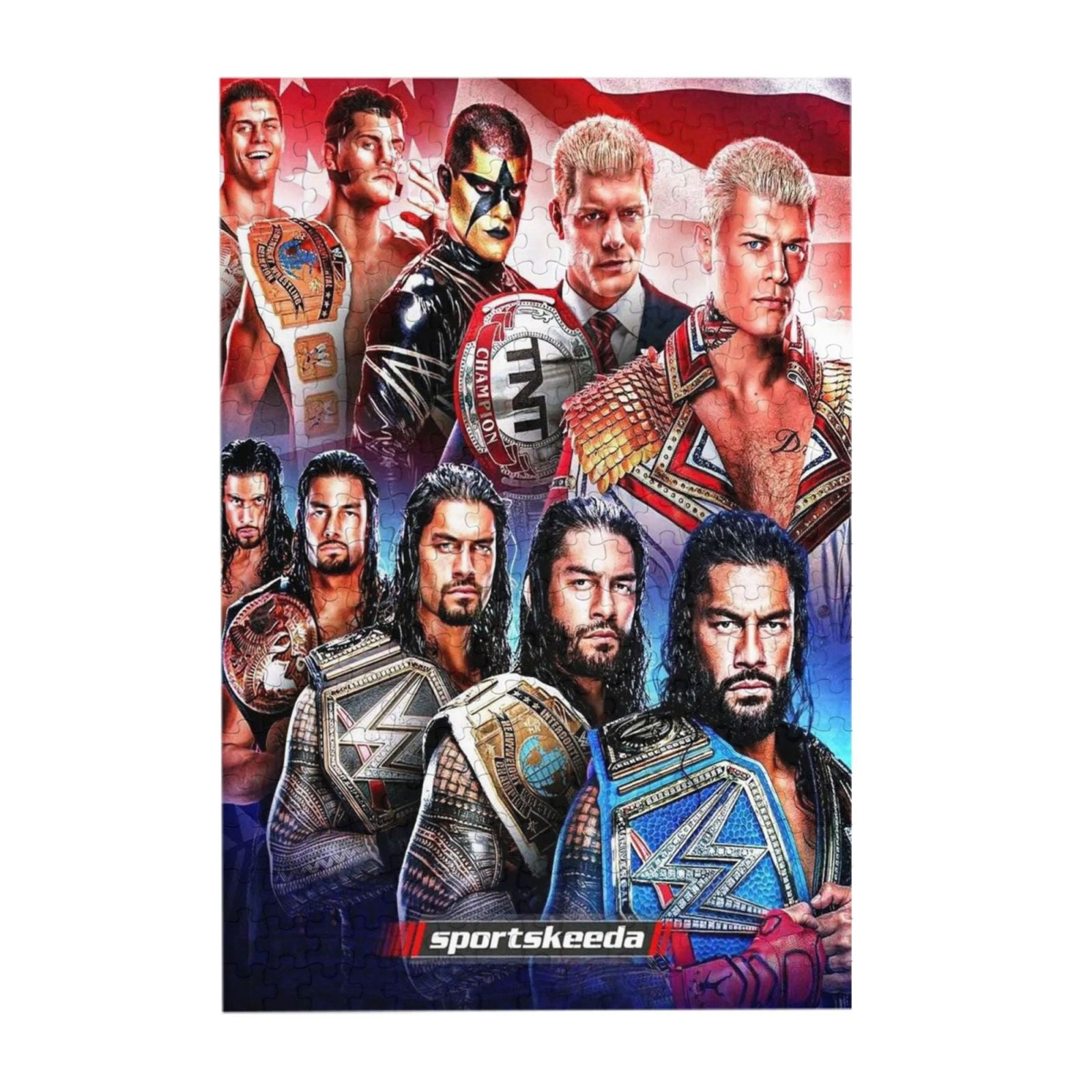Wwe Jigsaw Puzzles Anime Jigsaw Puzzle For Adults, Cartoon Puzzles For ...