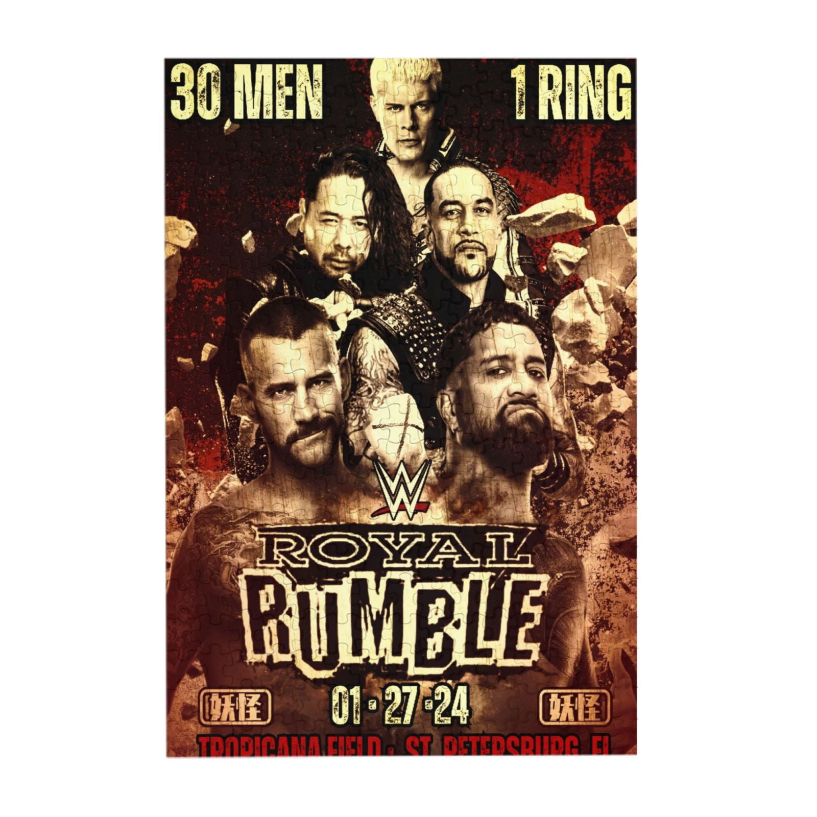 Wwe Jigsaw Puzzles Anime Jigsaw Puzzle For Adults, Cartoon Puzzles For ...